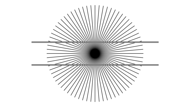 心理学の教材 | How to make the Hering illusion (PowerPoint)